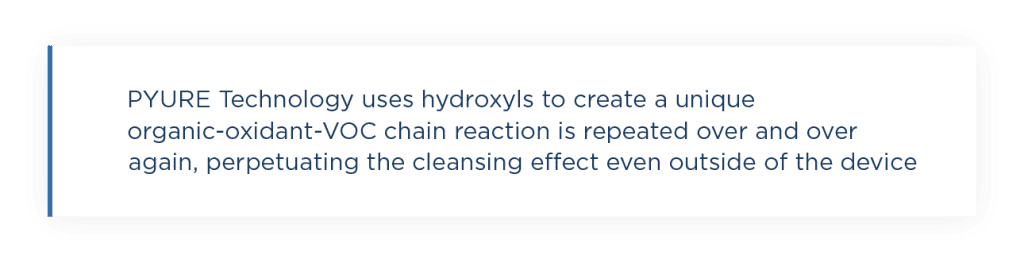 Why a hydroxyl generator like Pyure is the best air purifier